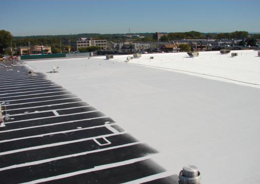 What is the typical ASTEC Re-Ply System for converting single-ply roofs?
